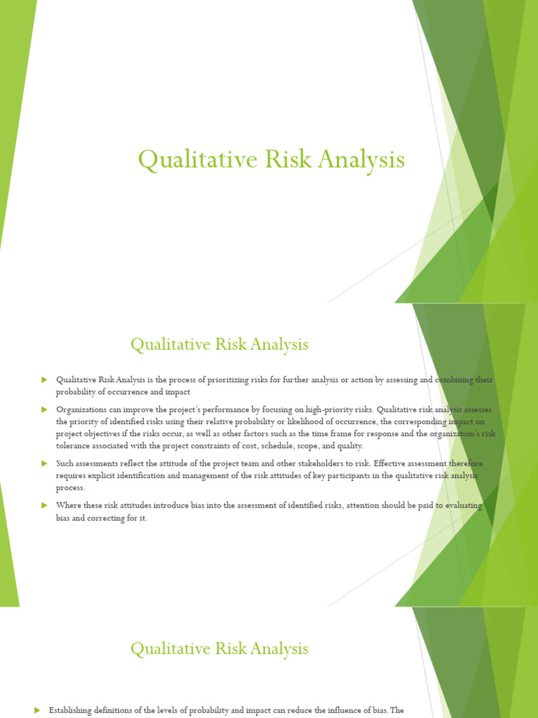 Qualitative Risk Analysis | PDF | Risk | Risk Management