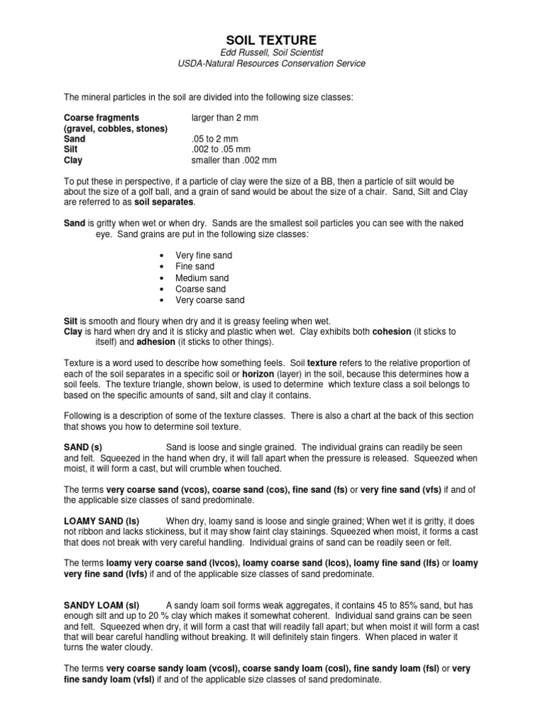 Soil Texture Work Flow | PDF | Sand | Loam