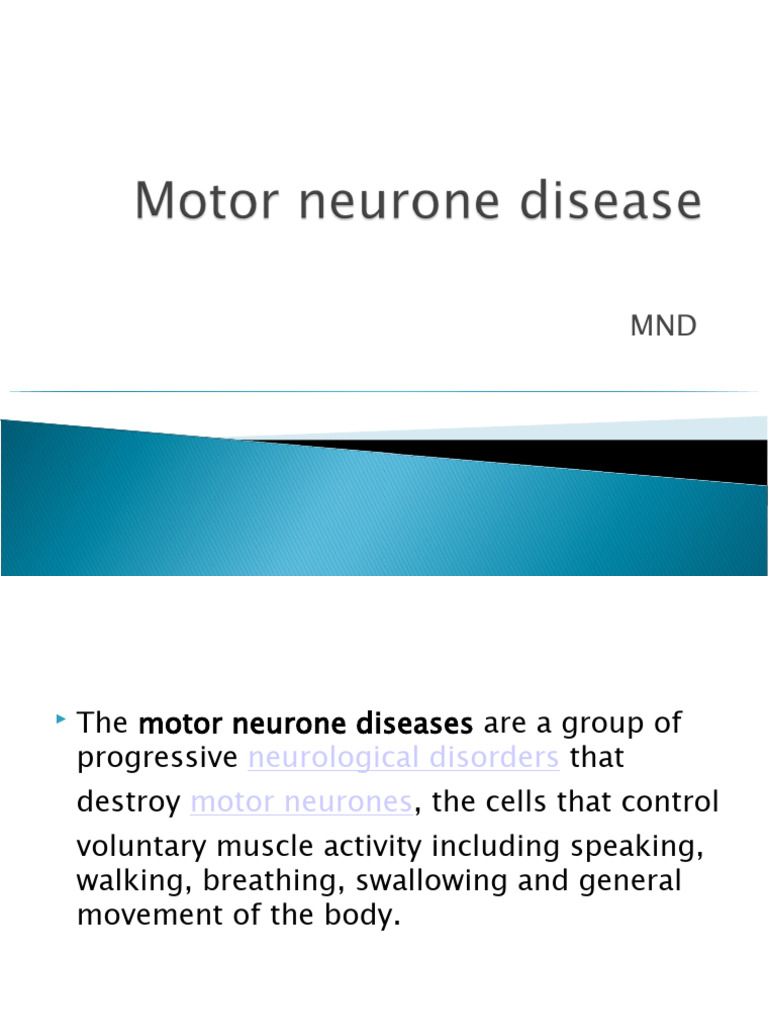 Motor Neurone Disease | PDF | Neuroscience | Medical Specialties