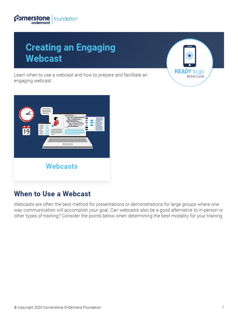 Mobile Guide Creating An Engaging Webcast Expanded | PDF | Typefaces ...