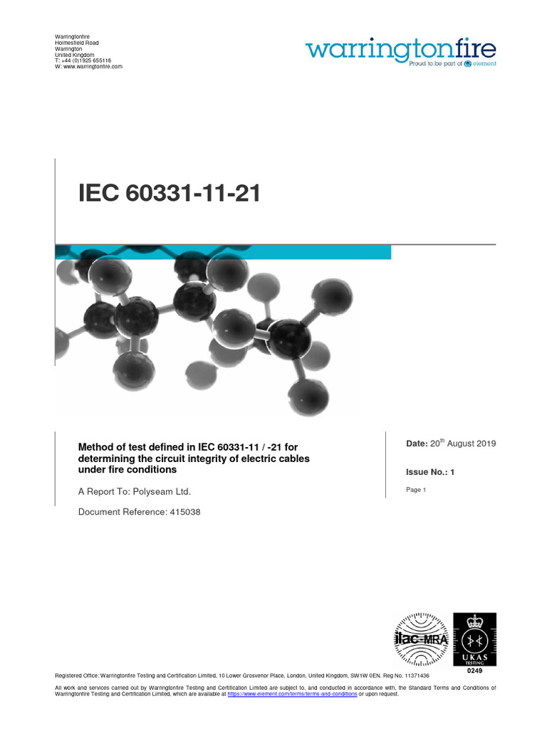 SERVICE COATING Test Report ENG | PDF | Electrical Conductor ...