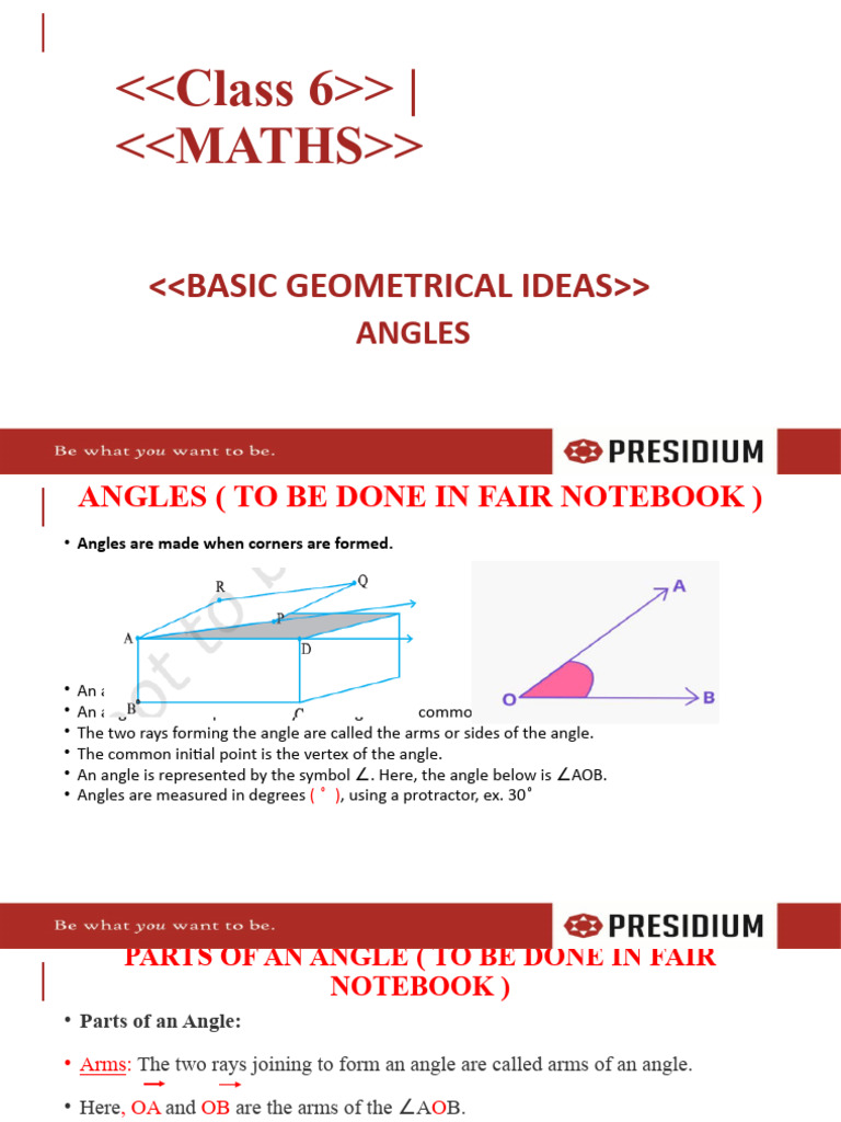 Grade 6 Basic Geo. - Angles | PDF | Angle | Geometric Measurement