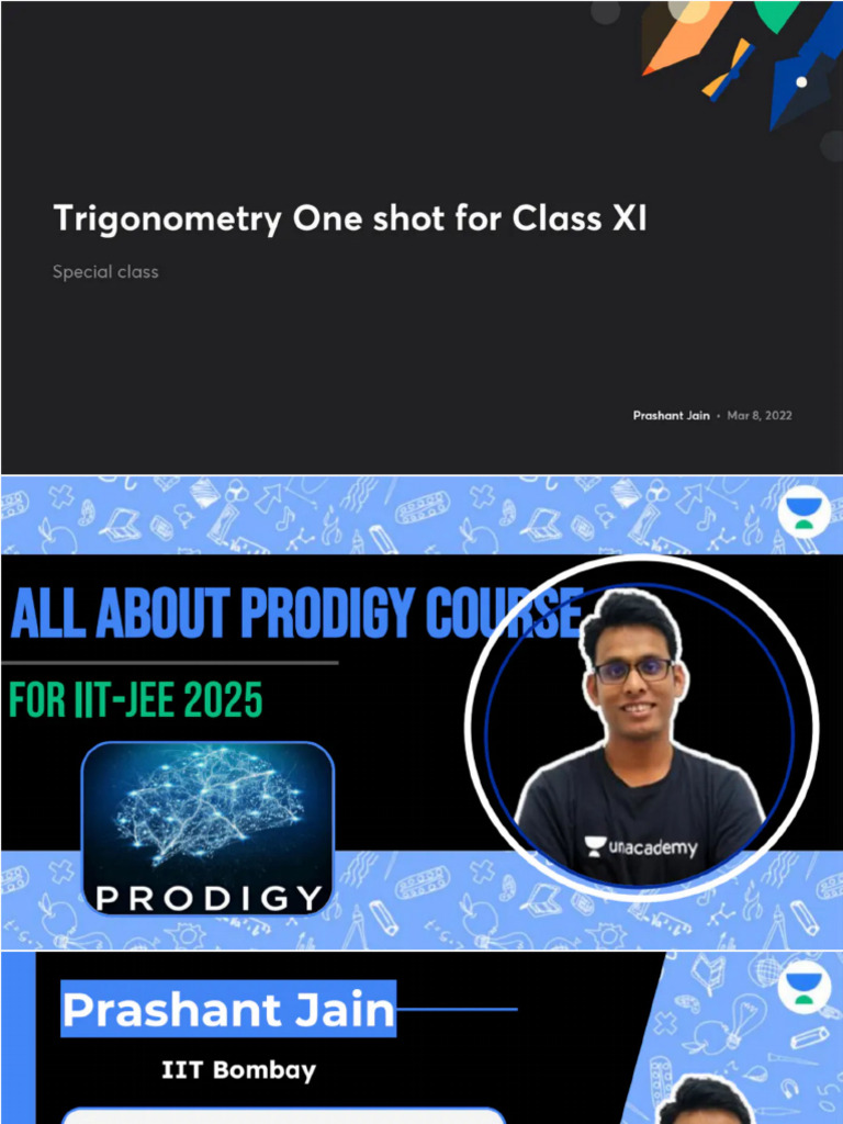 Trigonometry One Shot For Class XI With Anno | PDF