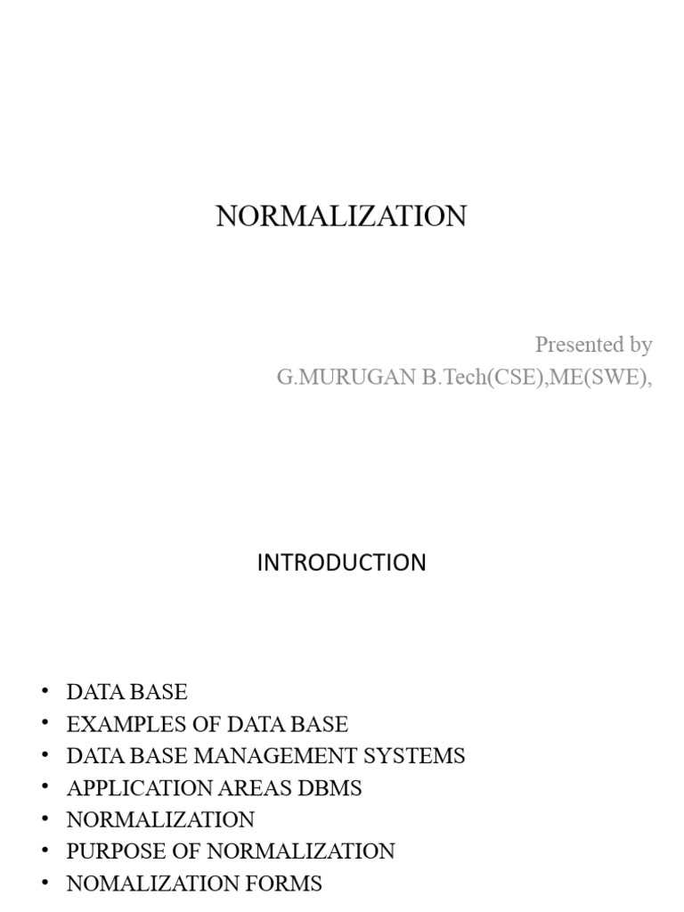 Normalization 1 | PDF | Databases | Data