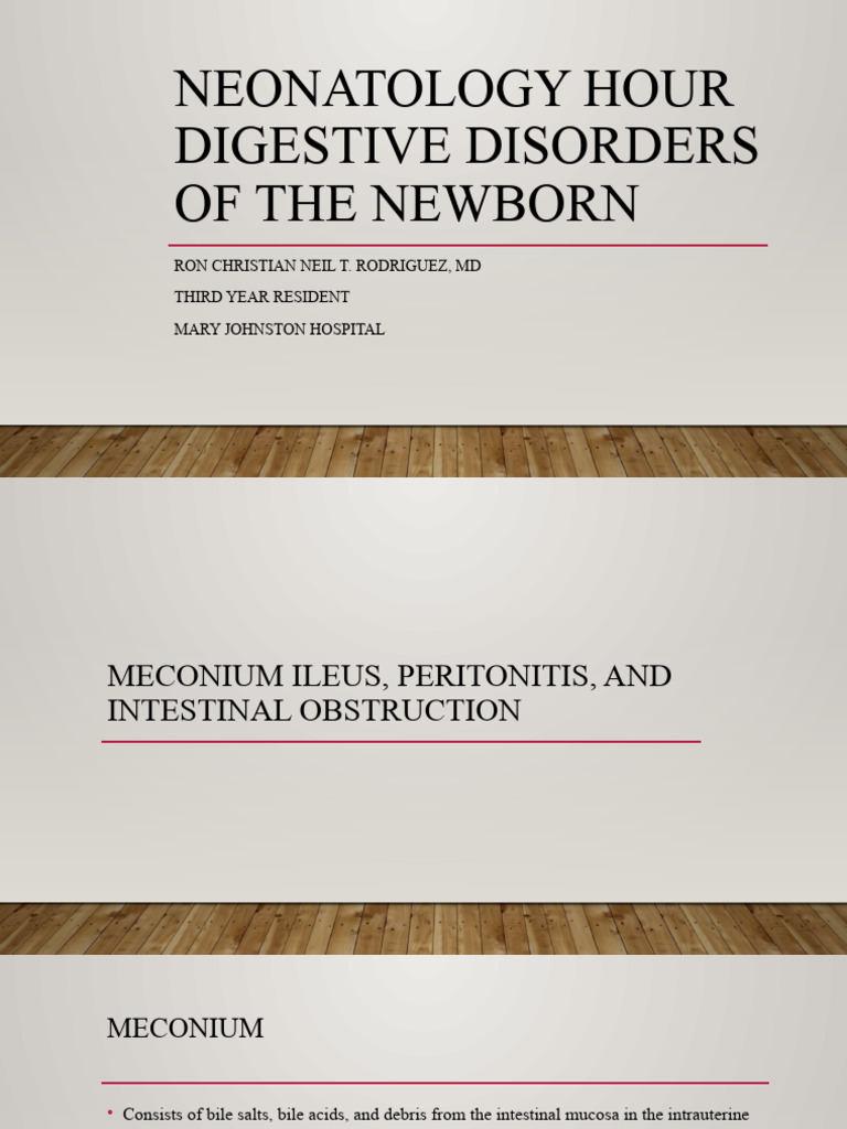 Meconium Plug and NEC | PDF | Gastroenterology | Medical Specialties