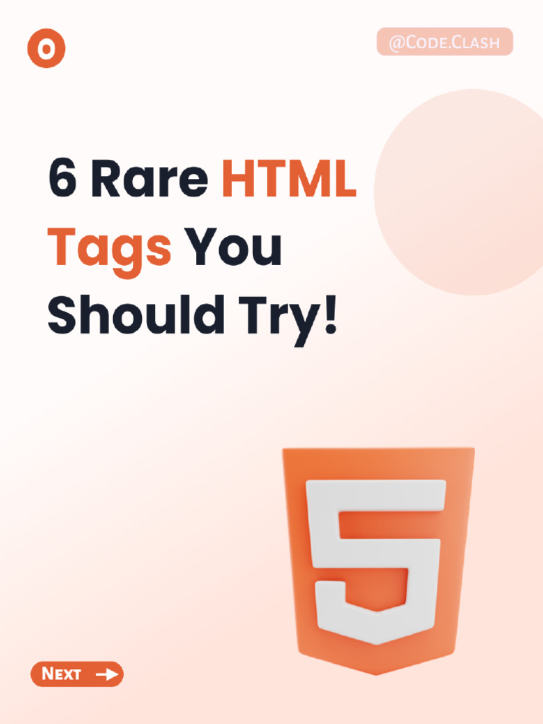 Rare HTML Tags | PDF