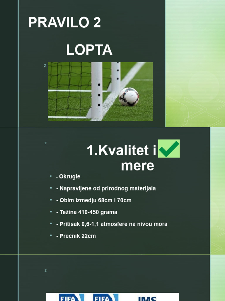 Prezentacija Lopta | PDF