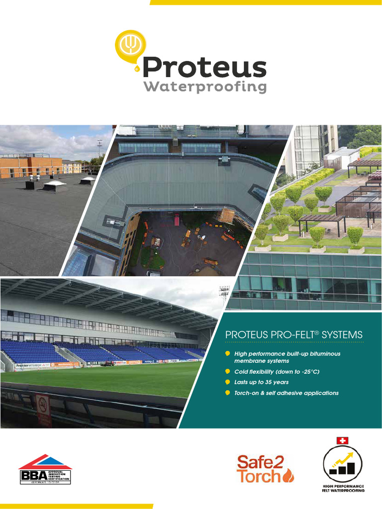 Proteus Pro-Felt Systems Brochure 190118 | PDF | Roof | Building Insulation