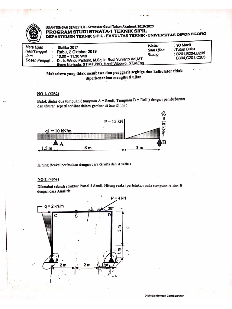 Uts Statika SNJ | PDF