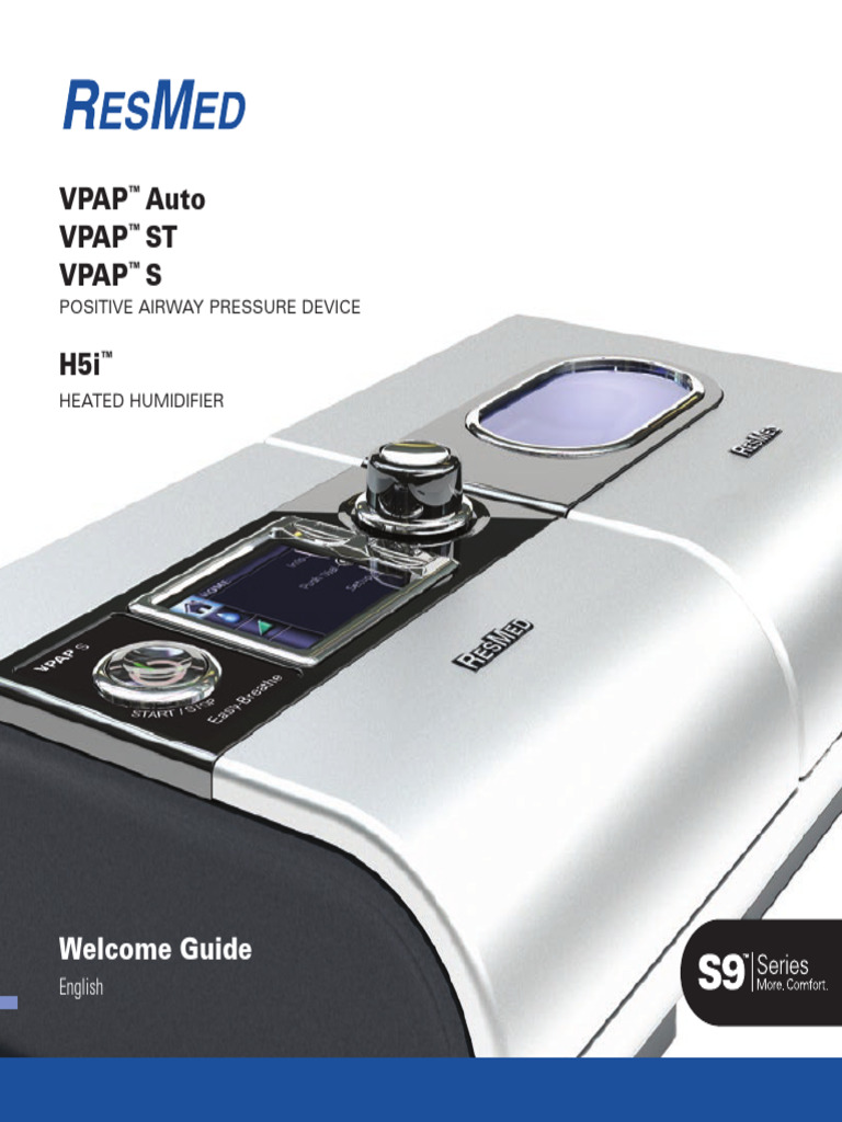 s9 Vpap Auto ST S H5i - Welcome Guide - Amer - Eng | PDF | Menu ...