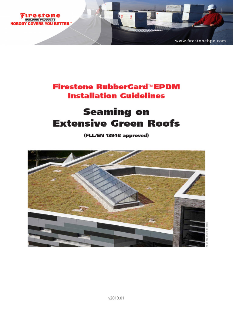 Elevate RubberGard Seaming On Green Roofs Acc FLL EN v2013.01 | PDF | Roof | Building Engineering