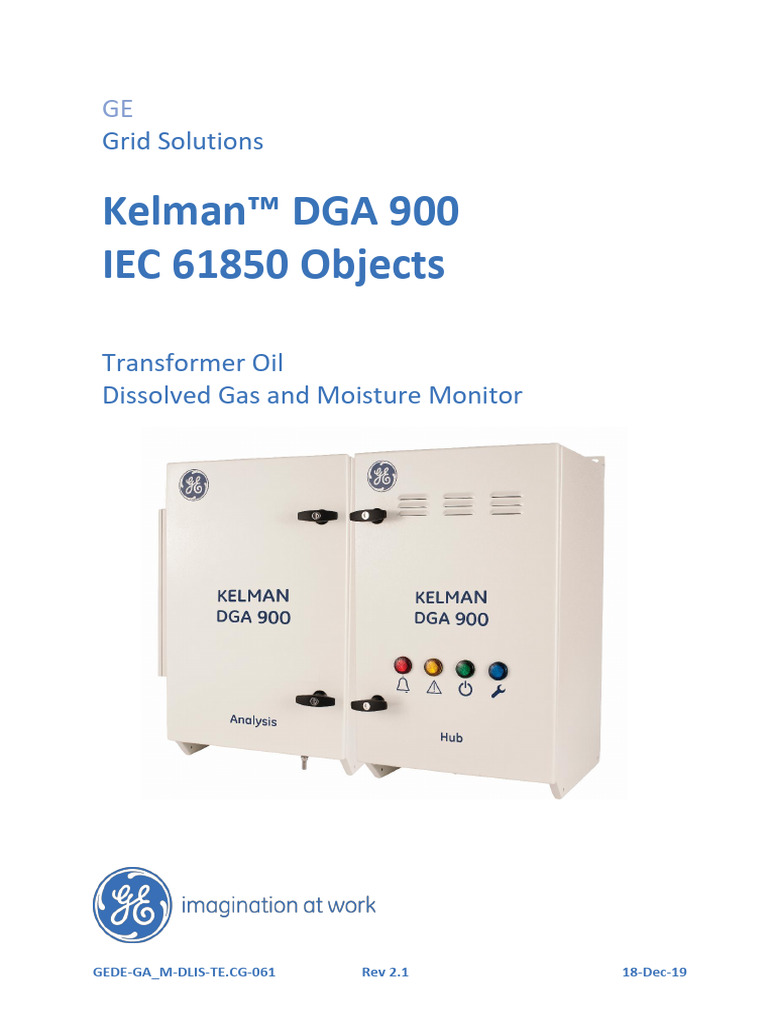 Kelman DGA 900 IEC 61850 Guide | PDF | Carbon Dioxide | Combustion