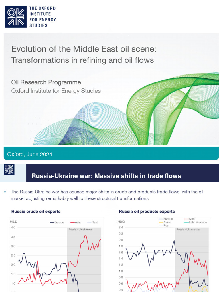 Middle East Oil Trade Shifts 2024 | PDF | Oil Refinery | Petroleum