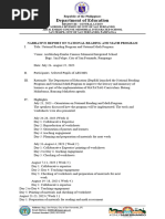 Parent Orientation Narrative Report | PDF | Teachers | Learning