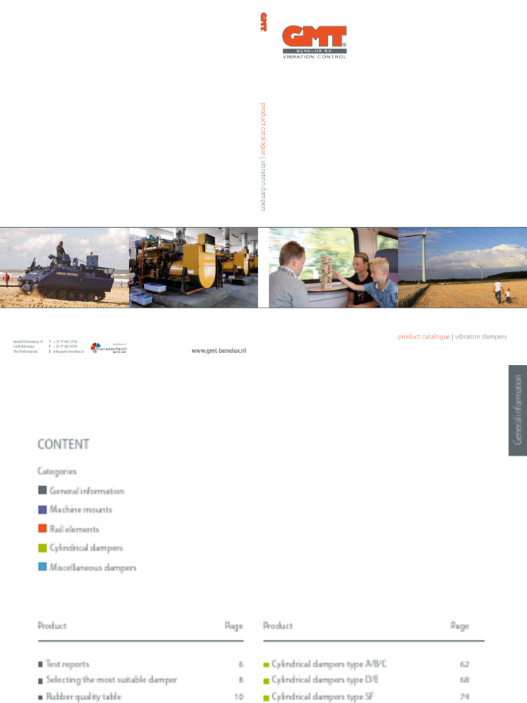 Vibration Dampers Product Catalogue | PDF | Classical Mechanics | Applied And Interdisciplinary ...