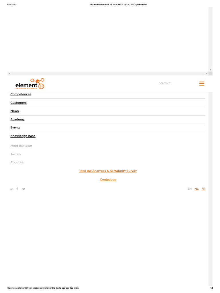 BAdI Implementation Tips for SAP BPC | PDF | Software | Information Retrieval