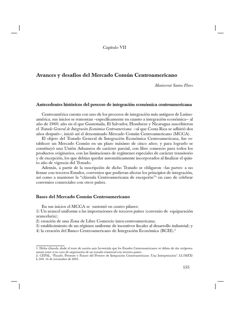 Ventajas y desventajas del MCCA | PDF | aduana | Centroamérica