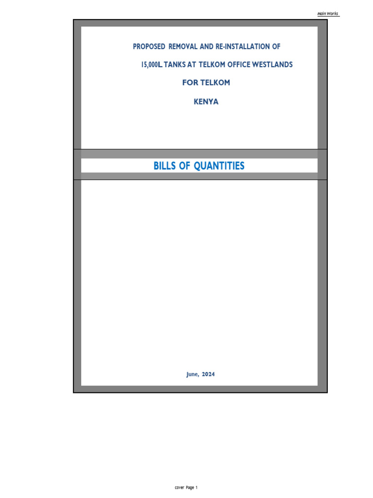 Telkom - Quote | PDF | Civil Engineering | Materials