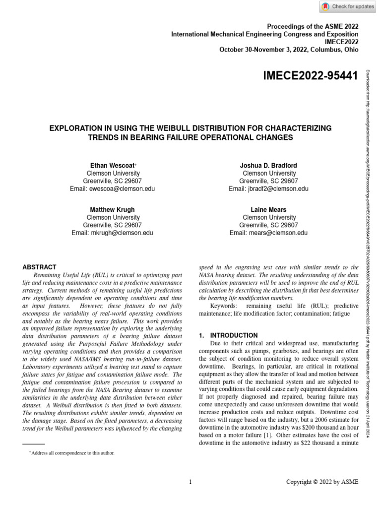 Exploration in Using the Weibull Distribution for Characterizing Trends ...