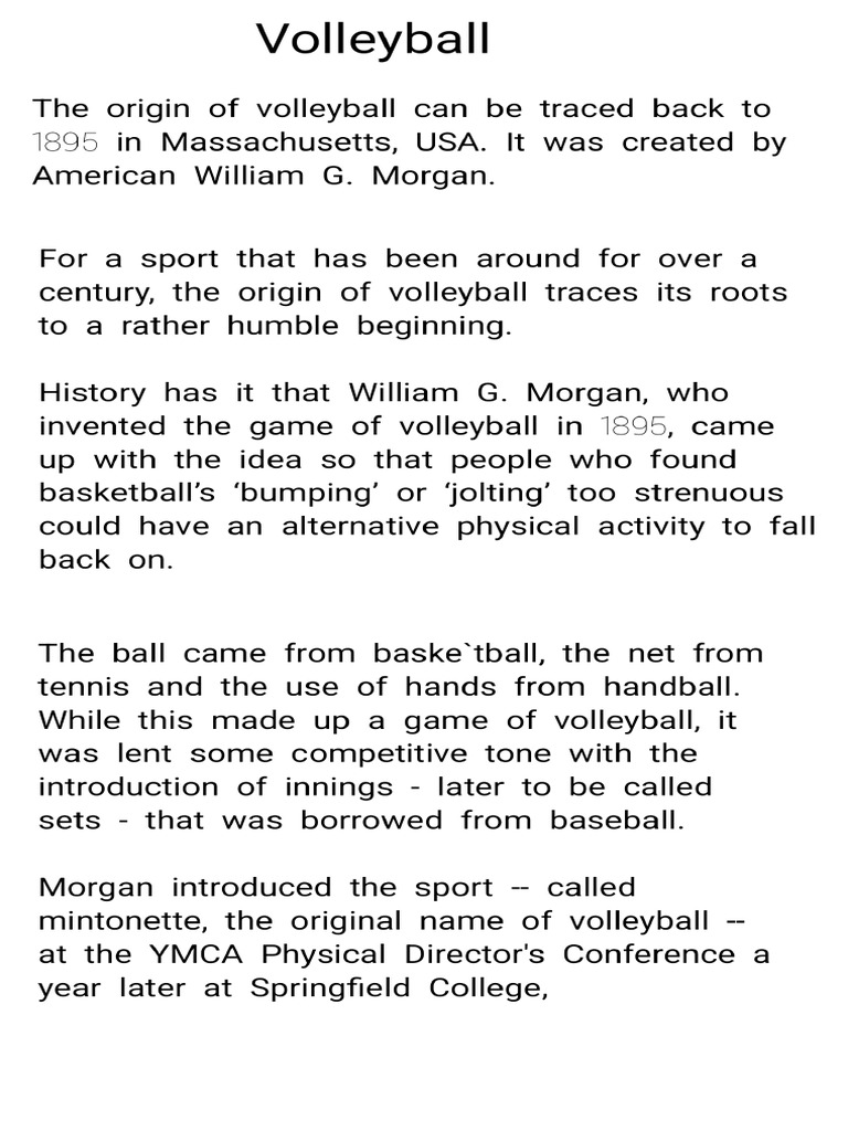 Volleyball Information | PDF