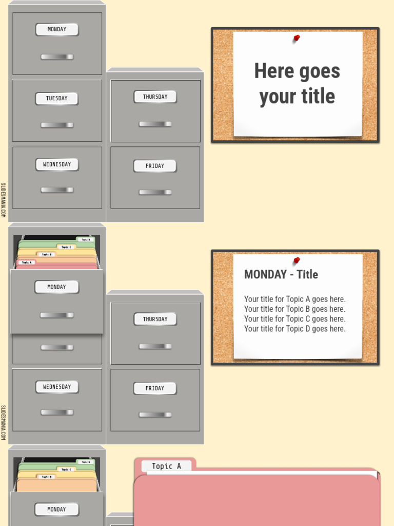 File Cabinets PowerPoint Template | PDF