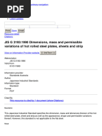 JIS G 3193 - 2019 - (Hot Rolled-Plate, Sheet, Strip-Dimensions ...