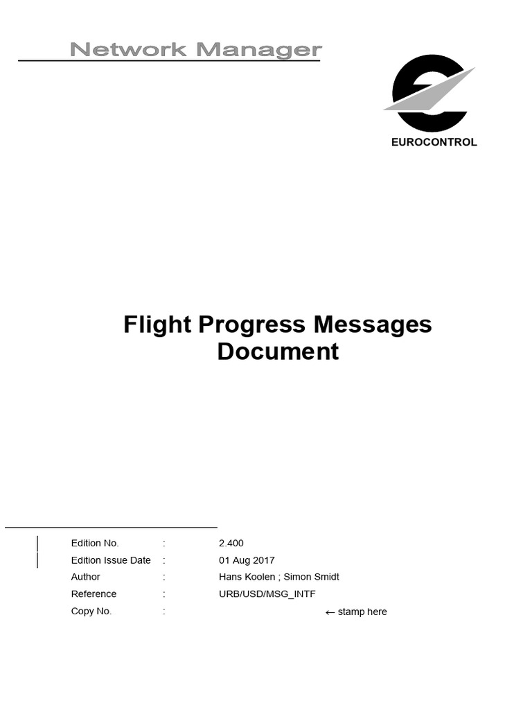 Flight Progress MSG | PDF | Air Traffic Control | Instrument Flight Rules