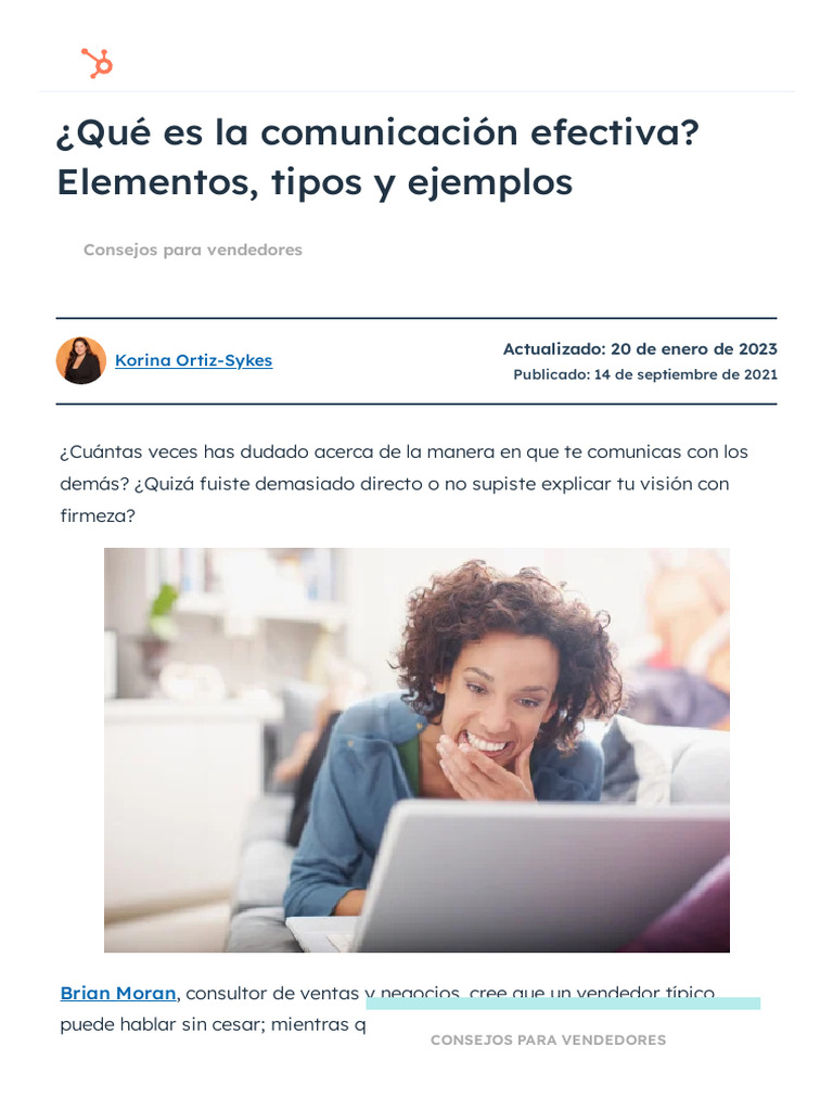 ¿Qué es la comunicación efectiva_ Elementos, tipos y ejemplos | PDF | Comunicación ...