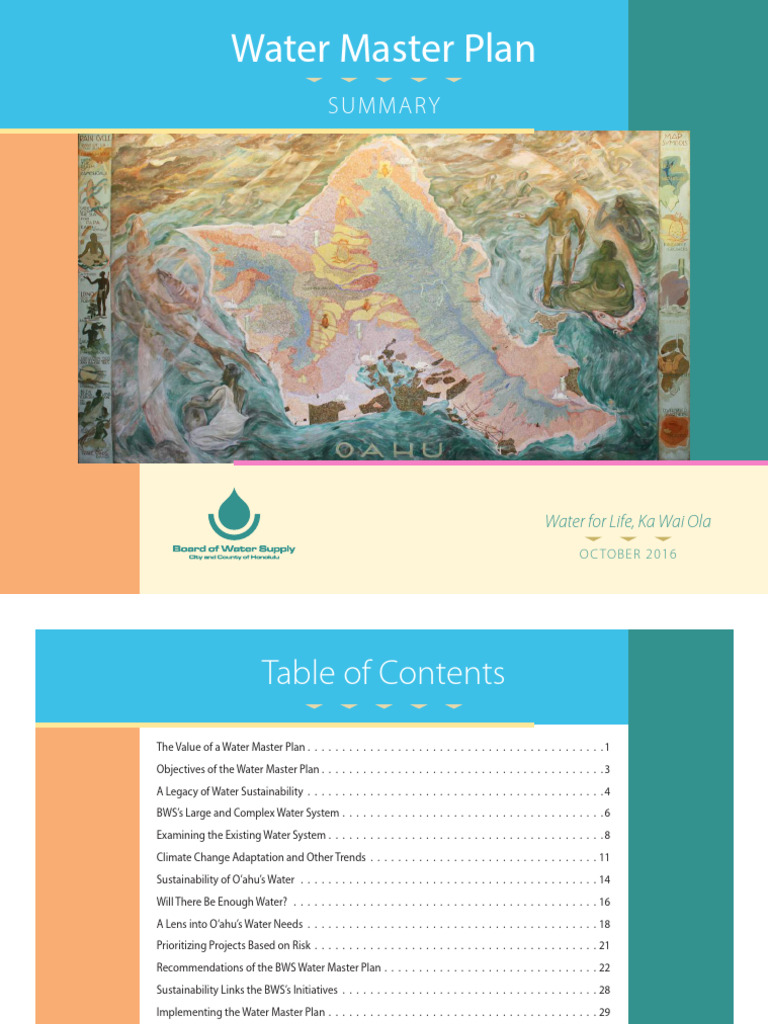 Bws Water Master Plan Summary Final 2019-09-23 | PDF | Groundwater | Water