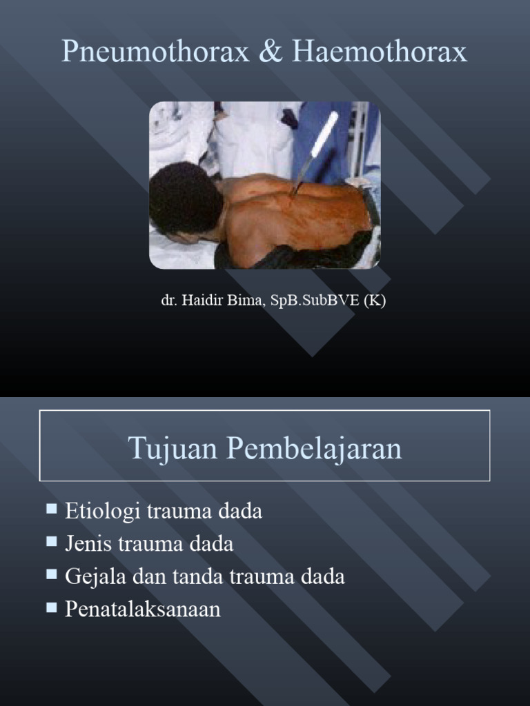 Pneumo & Haemo - Thoraks | PDF | Kesehatan Holistik