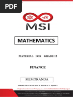 KZN Maths Grade 12 June 2025 P2 and Memo | PDF