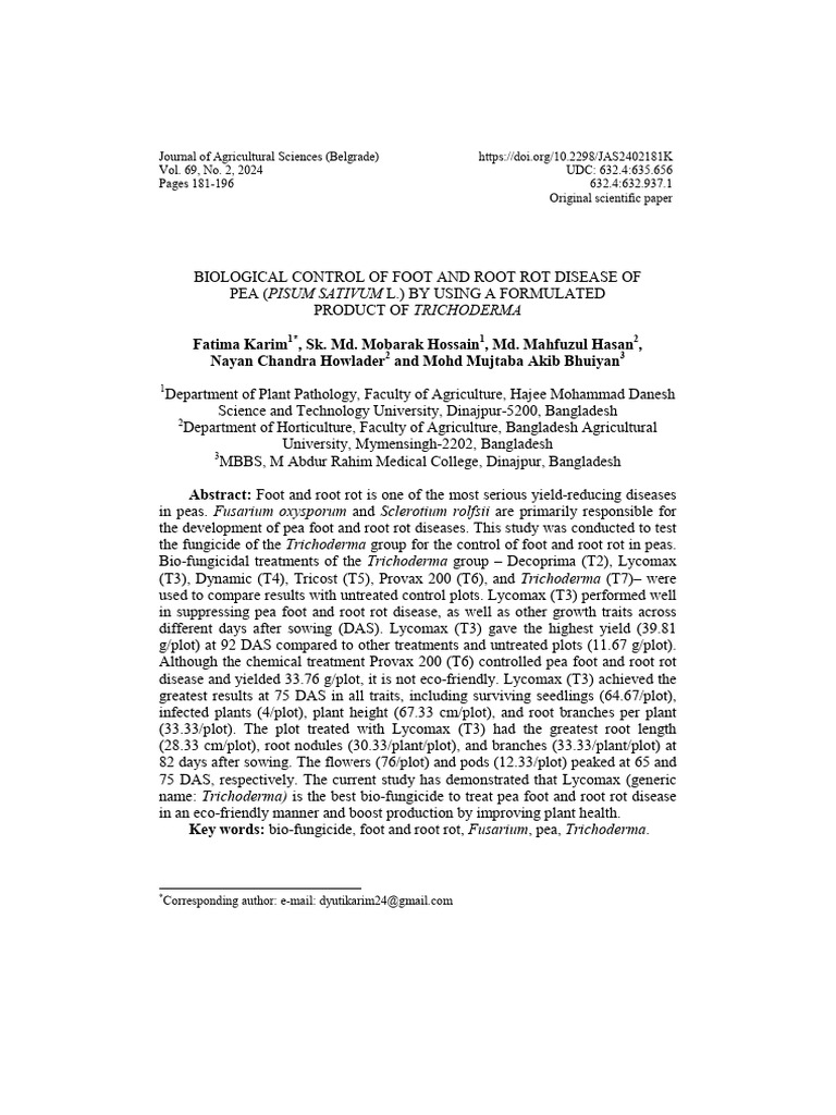 Effect Of Different Fertilizer Combinations And Gibberellic Acid Ga3