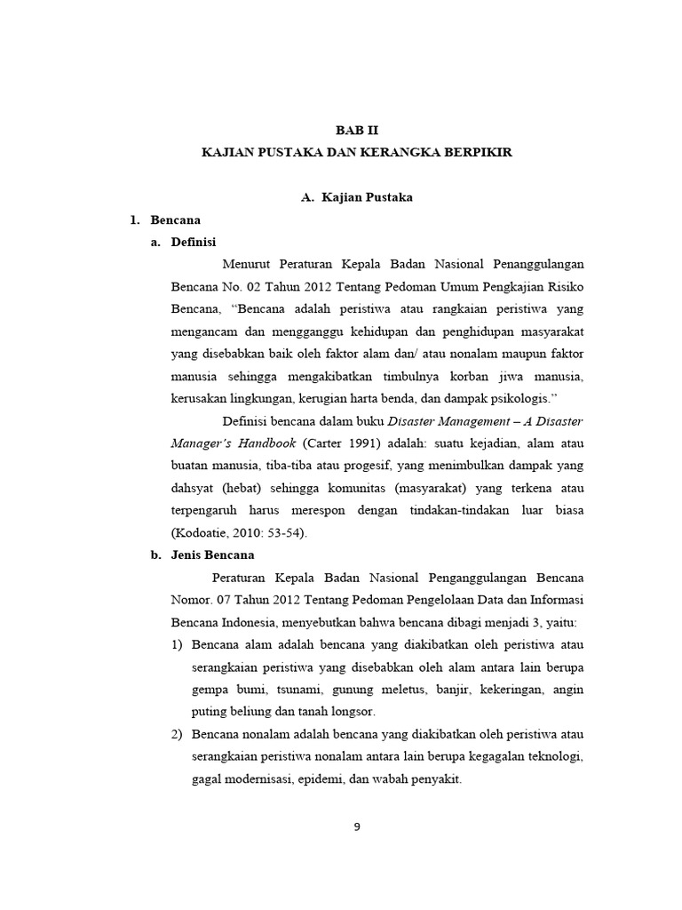 Bab Ii Skripsi Kerentanan Banjir | PDF