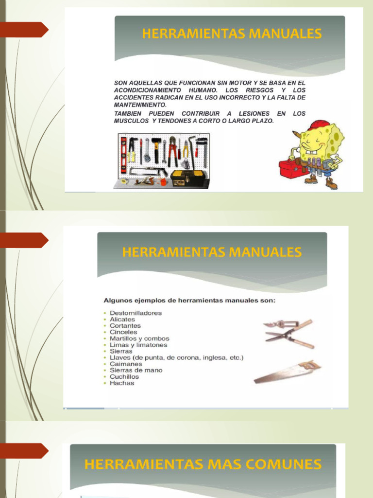 Capacitacion Herramientas Manuales | PDF