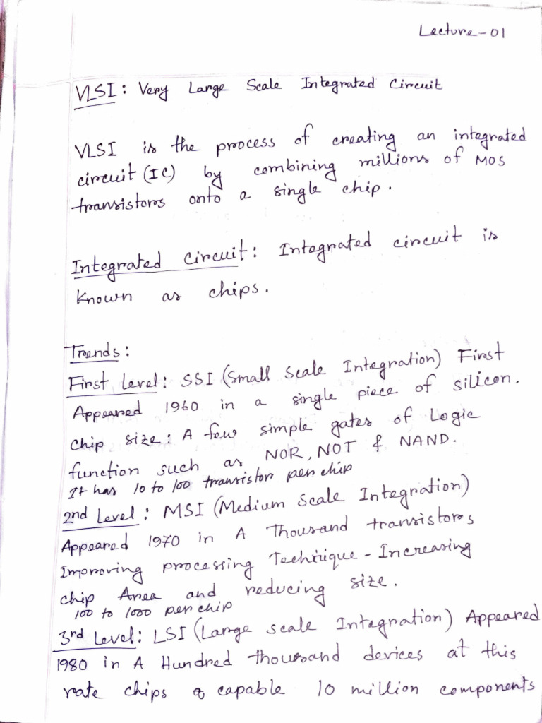 VLSI Note | PDF