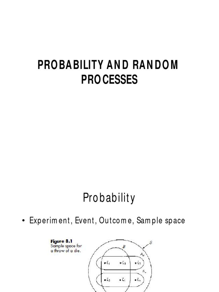 Probability and Random Processes | PDF | Stationary Process | Spectral Density