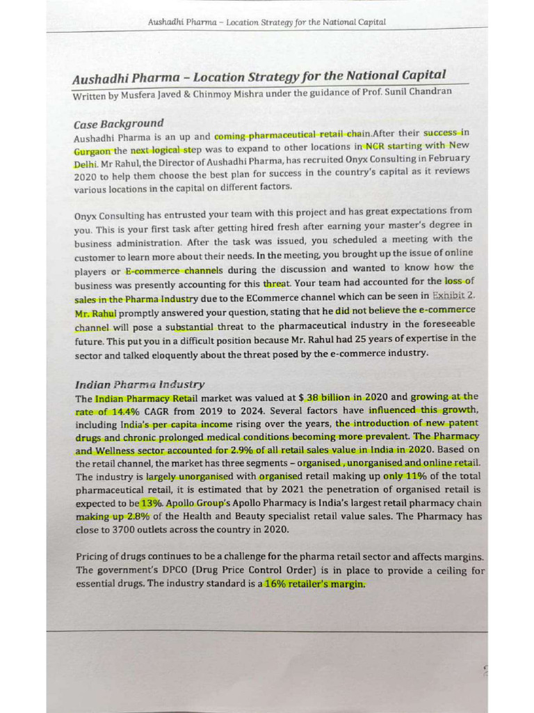 Ausadhi Pharma Case | PDF
