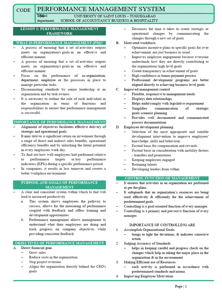 Performance Management System | PDF | Goal | Performance Appraisal