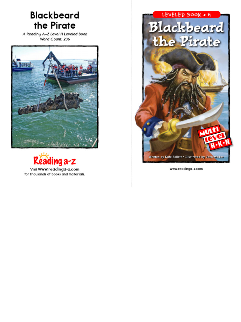 Blackbeard the Pirate: Level H Book | PDF | Blackbeard | Piracy