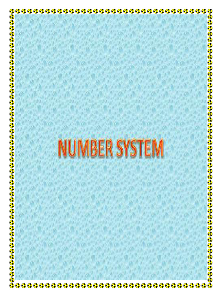 Number system | PDF | Decimal | Arithmetic