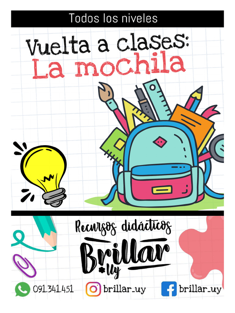 Mochila - Vuelta A Clases | PDF
