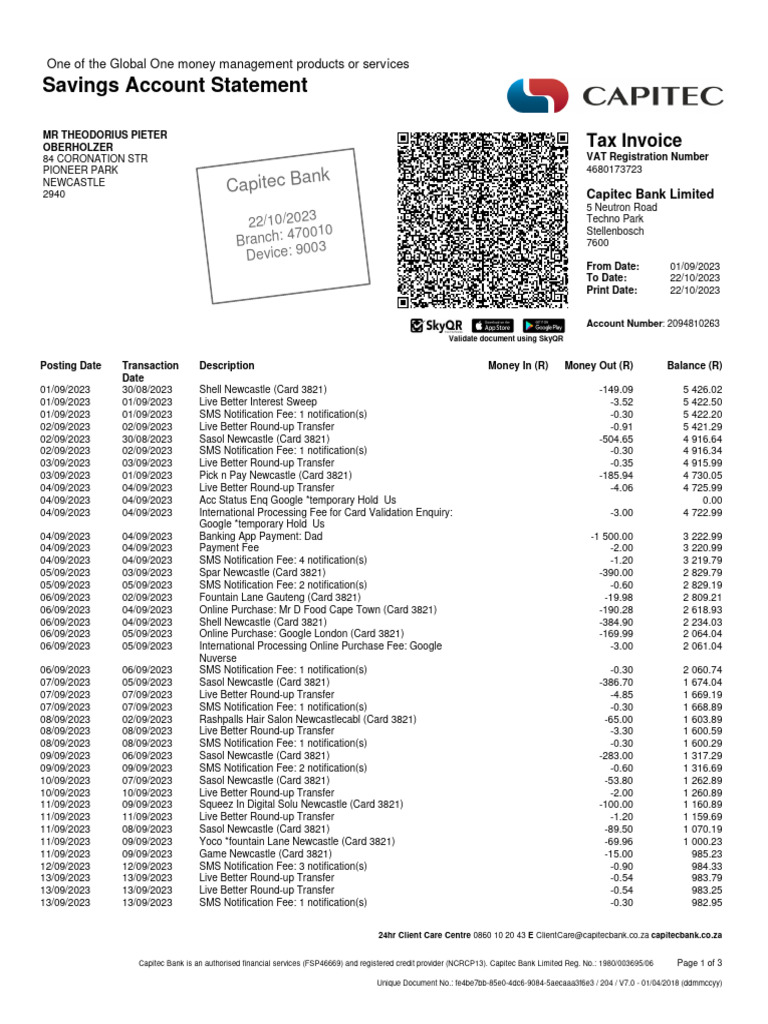Account Statement | PDF | Cheque | Banks