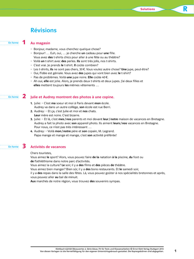 Loesungen U1 U8 | PDF