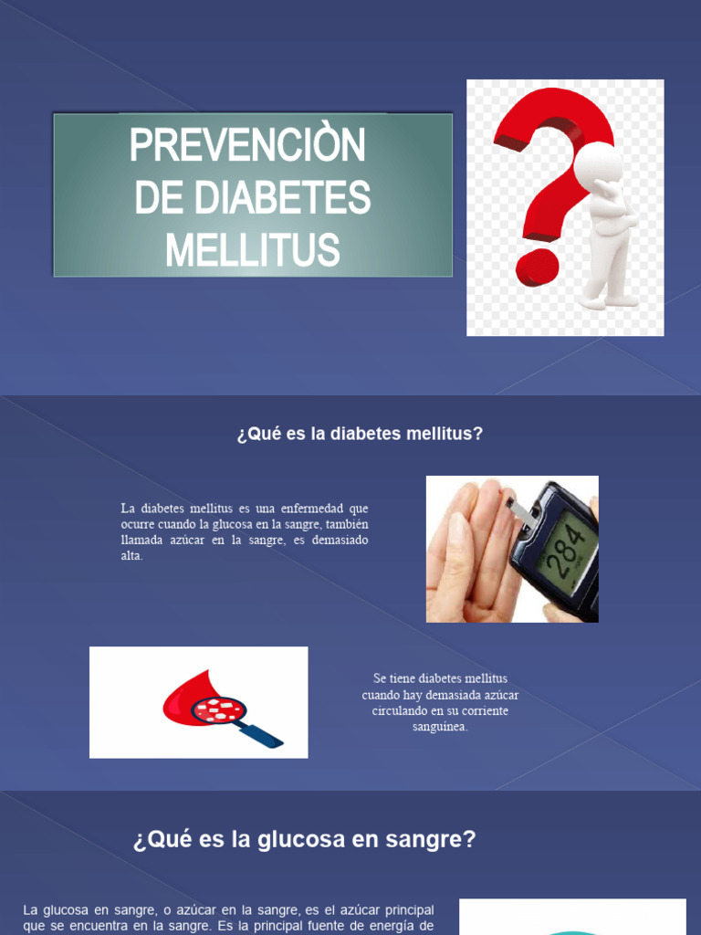 Prevenciòn Diabetes Mellitus | PDF | Diabetes | Insulina Prevenciòn Diabetes Mellitus | PDF | Diabetes | Insulina