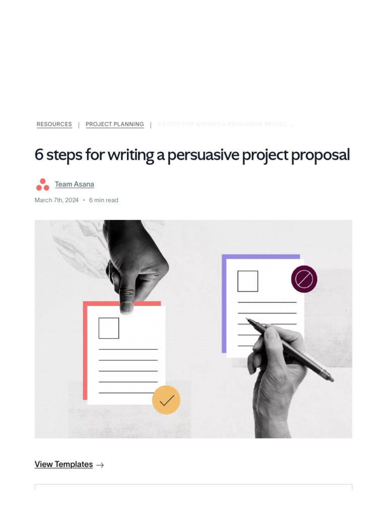 How to Write a Project Proposal [2024] • Asana | PDF | Request For ...