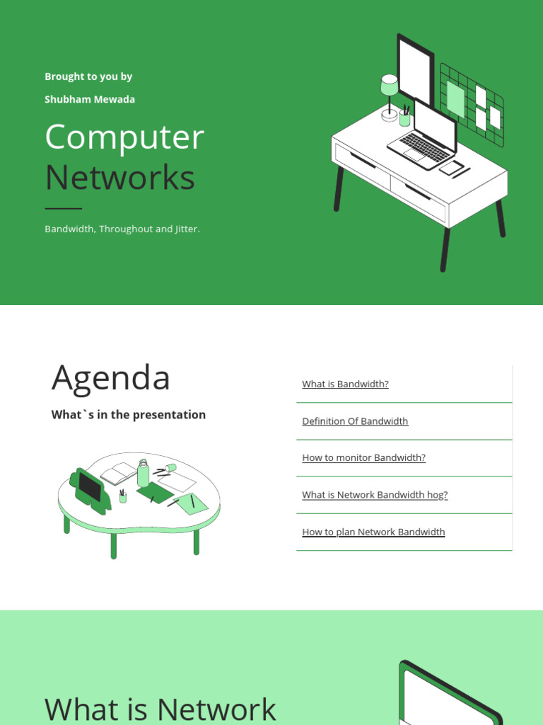 Computer Networks Presentation | Download Free PDF | Computer Network | Bandwidth (Computing)