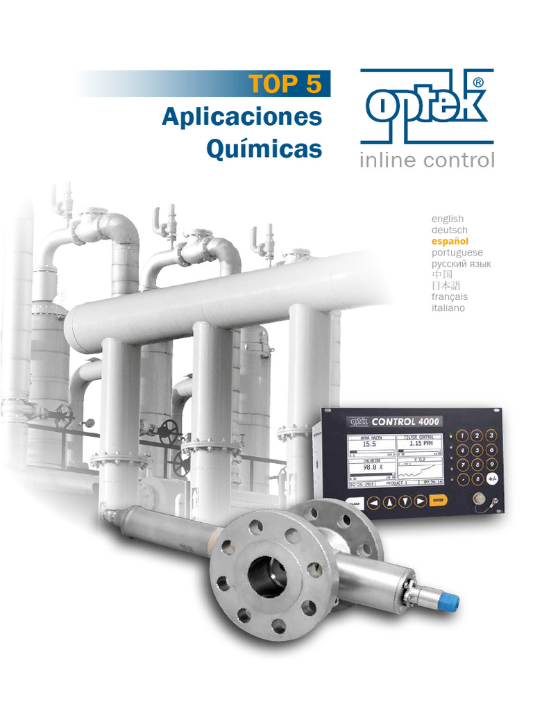 optek-Brochure-TOP5-Chem-ES | PDF | Filtración | Sensor