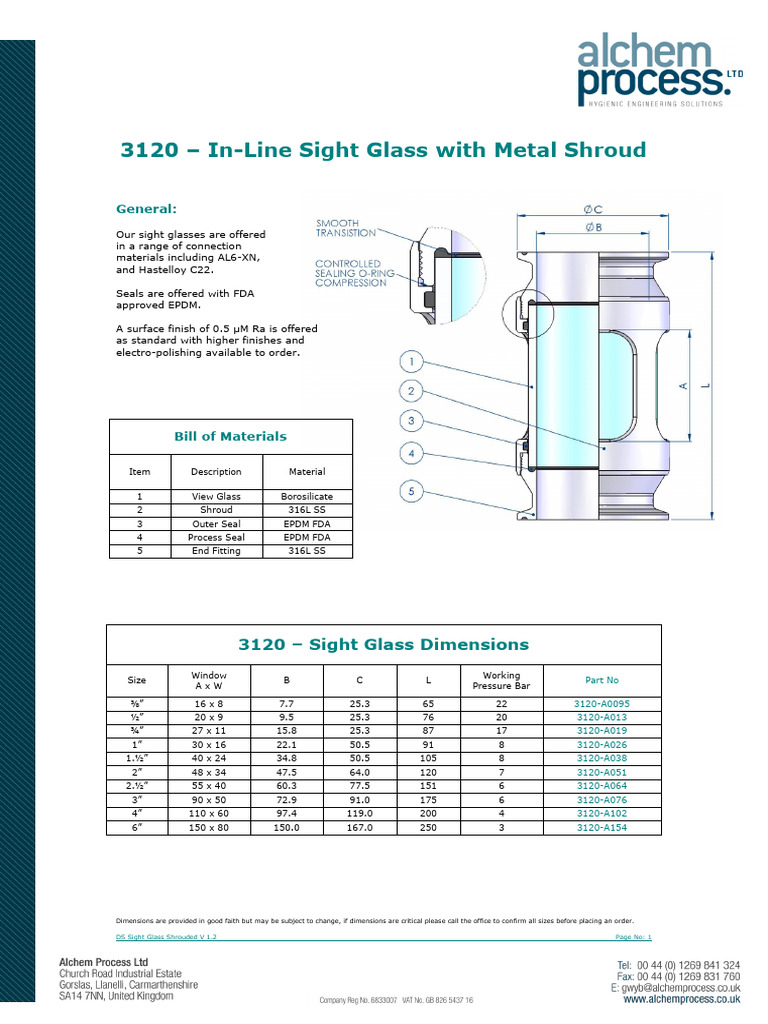 Hygienic-Shrouded-Sight-glass | PDF | Glasses | Optical Materials