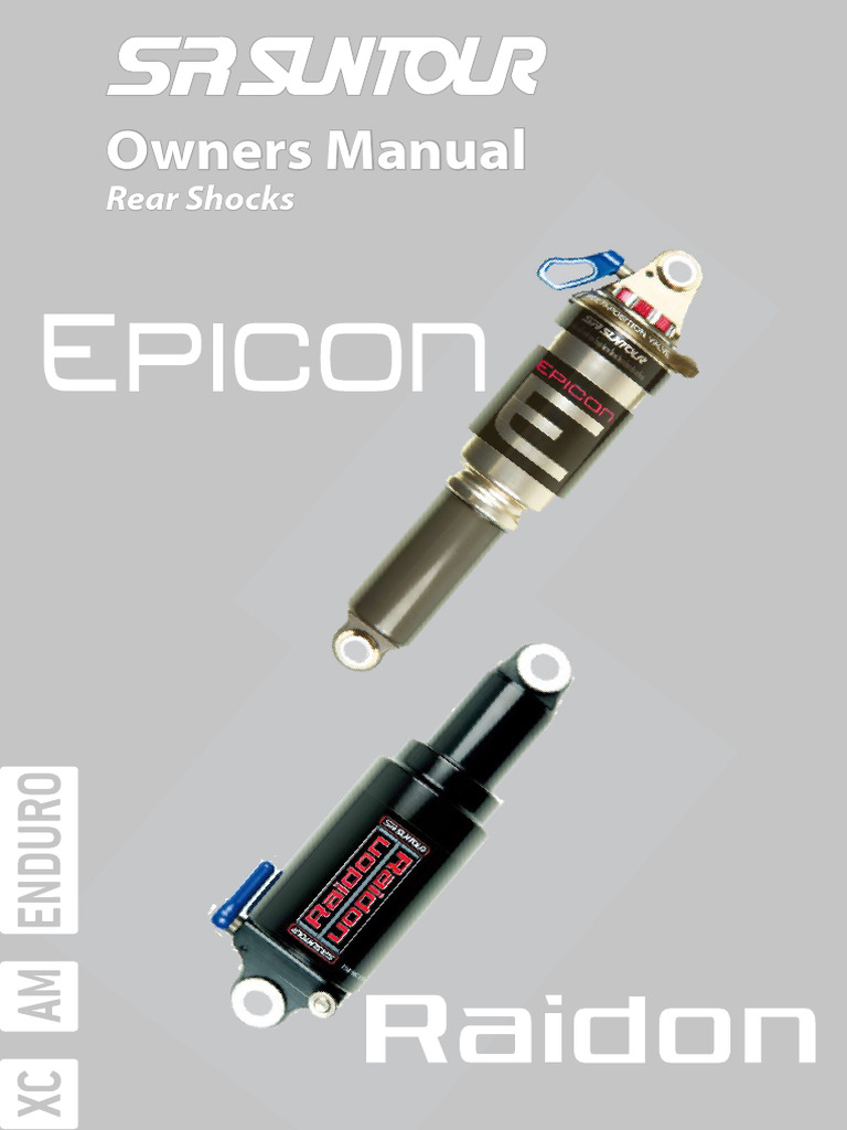 2009 Owners Manual Rear Shock Epicon Raidon | PDF | Motorcycle ...