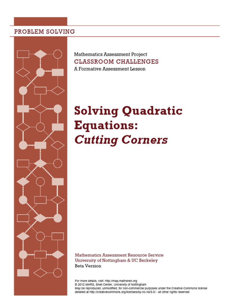 Solving Quadratic Equations Complete | PDF | Quadratic Equation ...